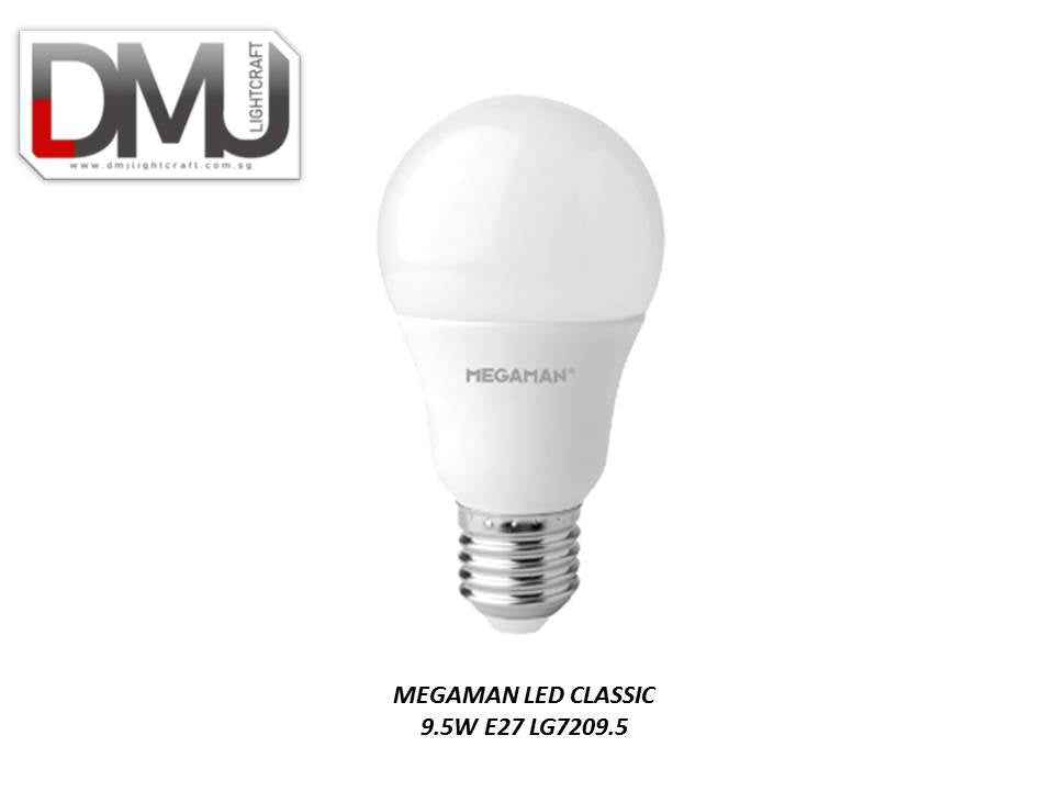 MEGAMAN LED CLASSIC A60 9.5W E27 LG7209.5 – DMJ_LIGHTCRAFT