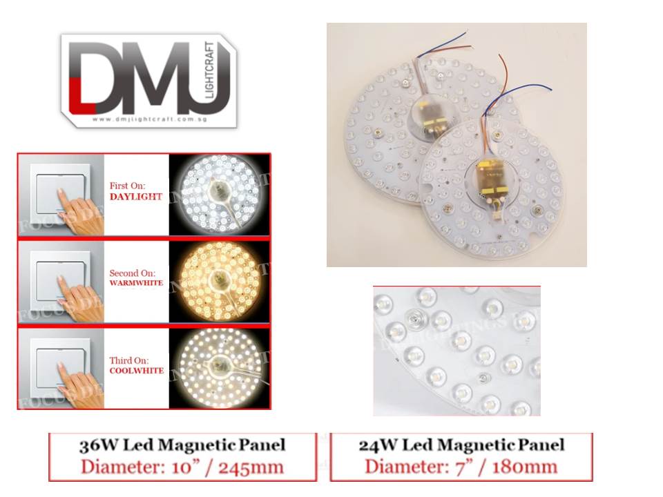 3 TONE COLOUR RGB MAGNETIC LED PANEL FOR CEILING LAMPS – DMJ_LIGHTCRAFT